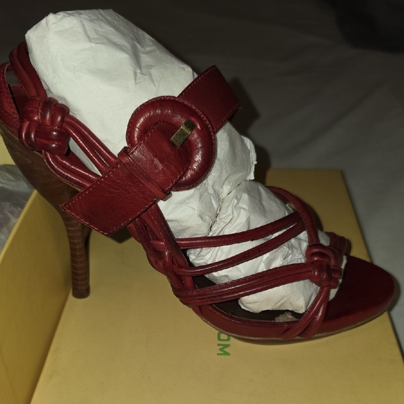 Max Studio | Shoes | Max Studio Red Strappy Heels | Poshmark